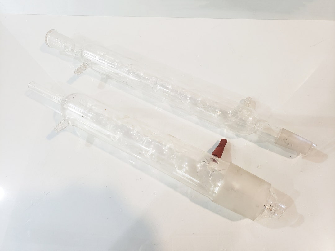 Laboratory Glass Condenser Pyrex - Bulb Condenser - 2 Available - Etsy