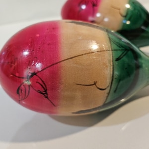 Vintage Mexican Maracas Hand Painted Wooden Maracas MEXICO - Etsy