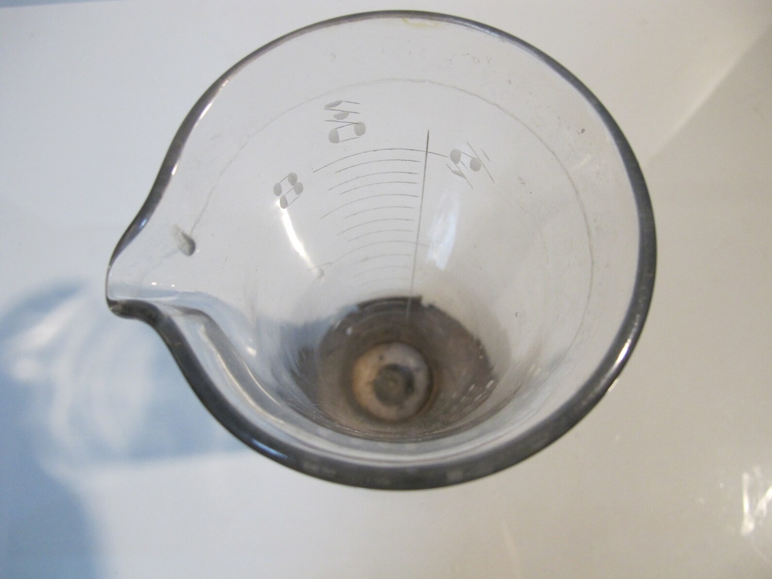 Etched Antique Glass Beaker Apothecary Dispenser Laboratory | Etsy