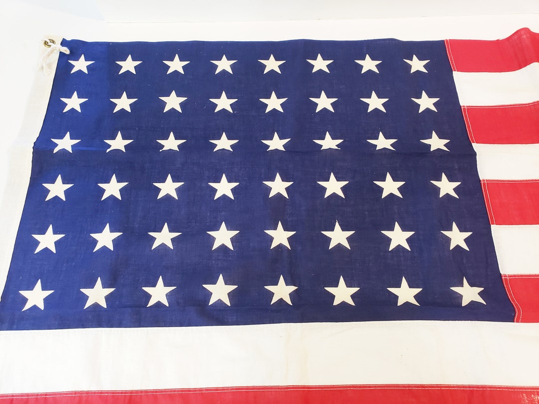 48 Star American Flag Cotton - 60 X 35 - BIG 48 Star US Flag - Etsy