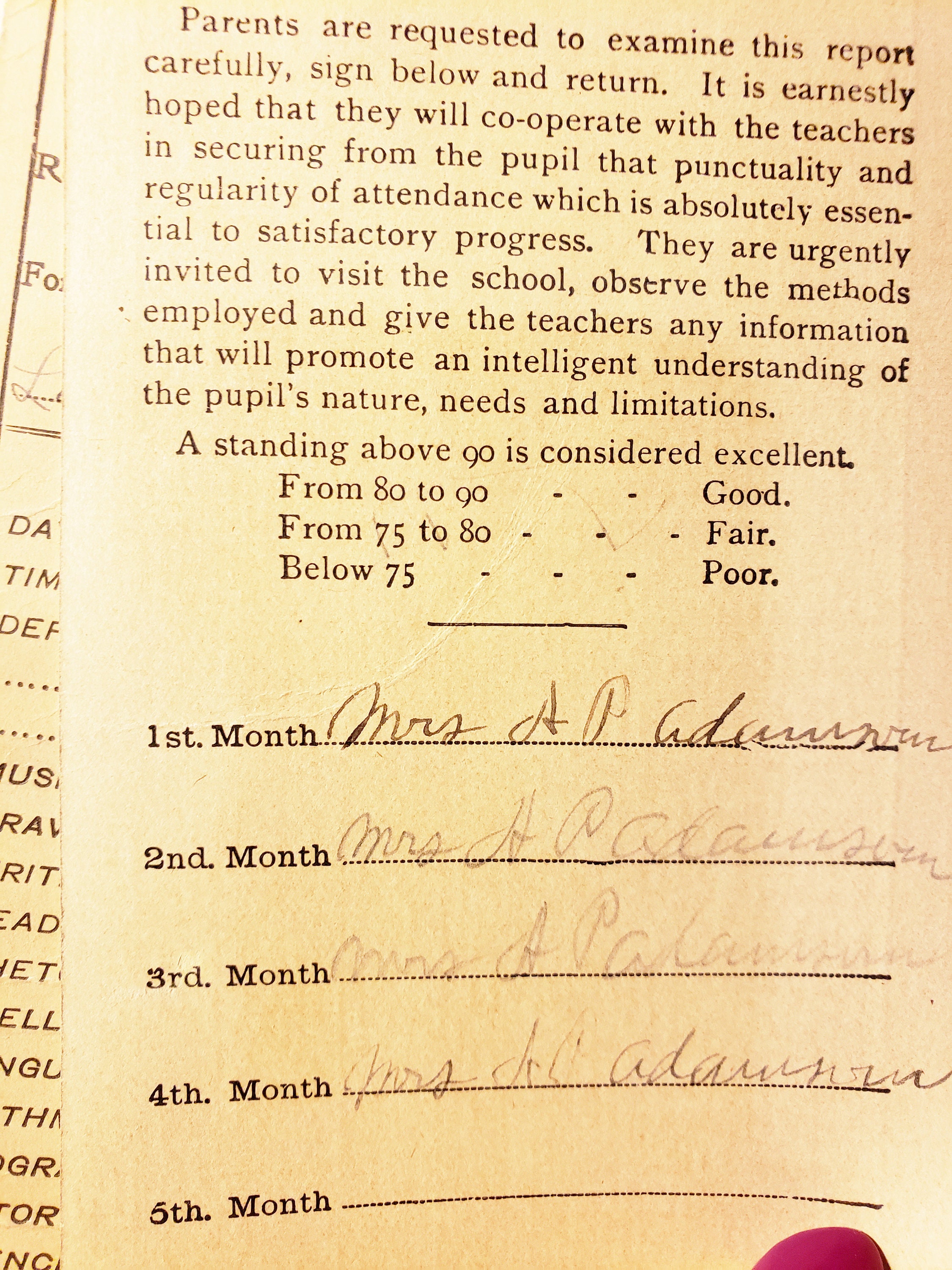 1900s Report Card Edwardian Grade School Report Cards - Etsy UK