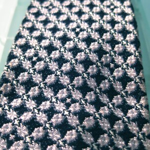 Black Silver Skinny Tie Pattern Necktie Mad Men - Etsy