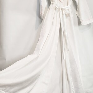 White Satin Robe Fleece Lined XL Barbizon Epic Collar W/ - Etsy