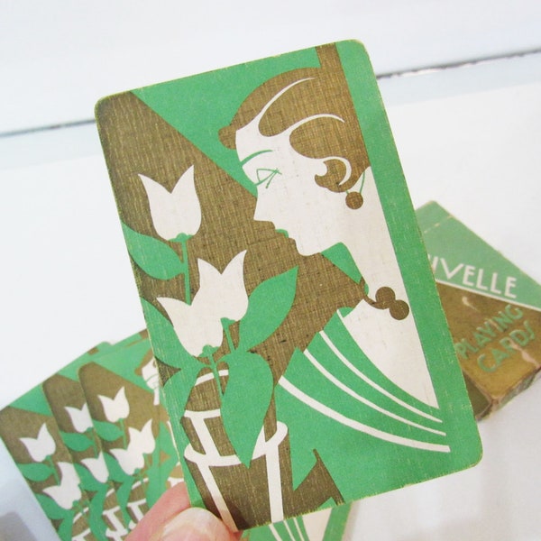Art Deco Playing Cards - Etsy