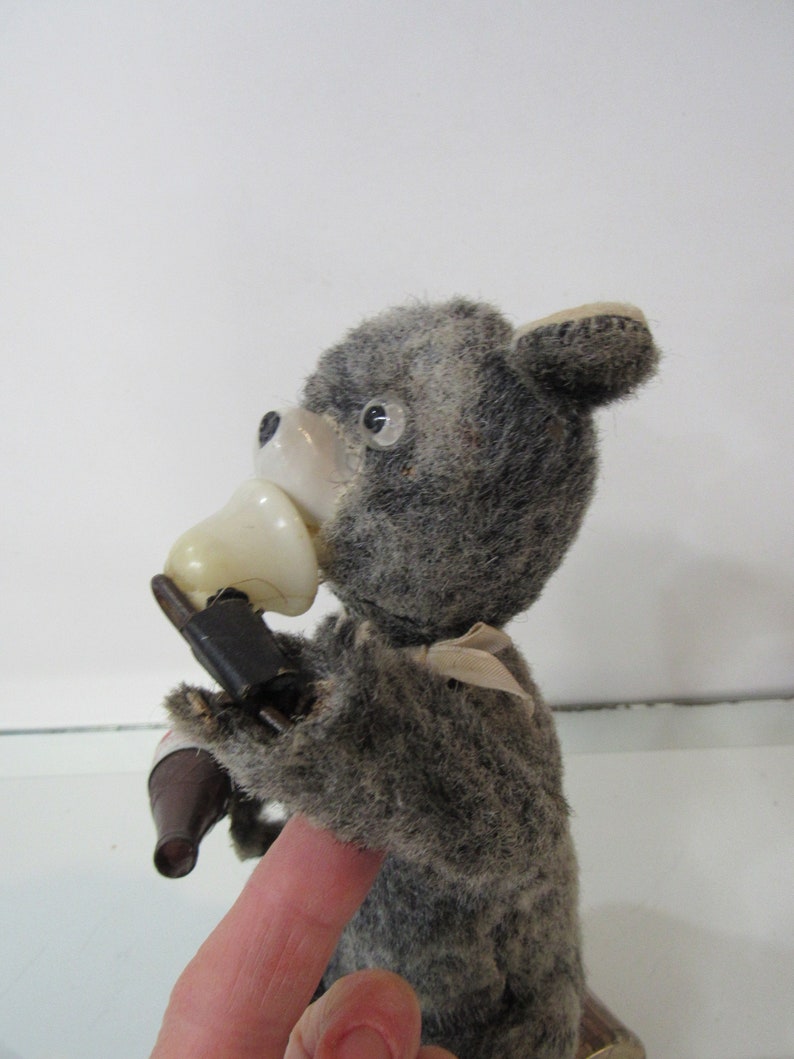 Automaton Drinking Bear Toy picnic Bear Tin Toy - Etsy