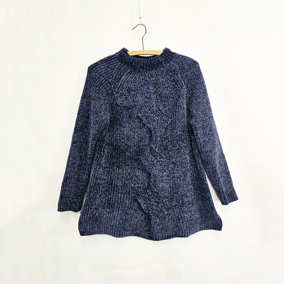 Blue Chenille Sweater Small Petite J Jill - Soft Blue Sweater - Very ...
