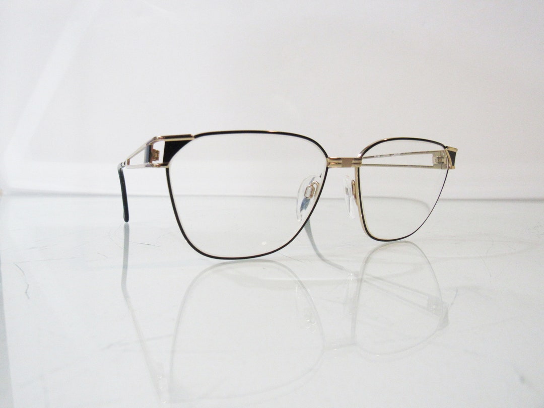 Gold Black Wire Frame Eyeglasses - Silhouette AUSTRIA - Beautiful ...