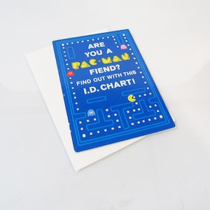 Vintage PAC-MAN Greeting Card - Humor Video Game Card - 1982 Midway ...