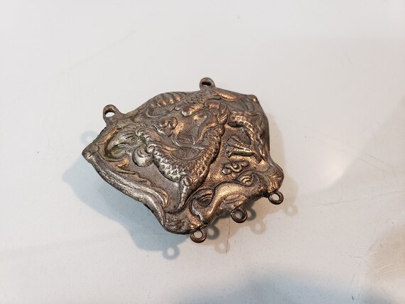 Metal Asian Dragon Medallion - Dragon Pendant - State… - Gem