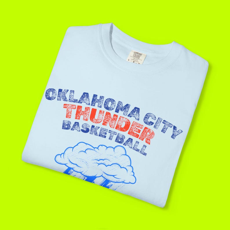 Thunder Basketball Shirt, Unisex Sports T-shirt With Oklahoma City ...