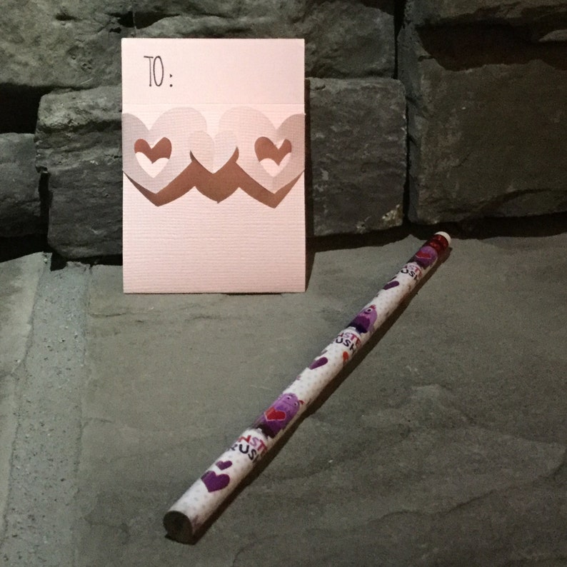 Valentine Card Pencil Holder Digital File .png and .jpg - Etsy