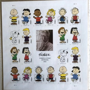 Stamps Honoring Charles M Schulz Creator of Peanuts - Etsy