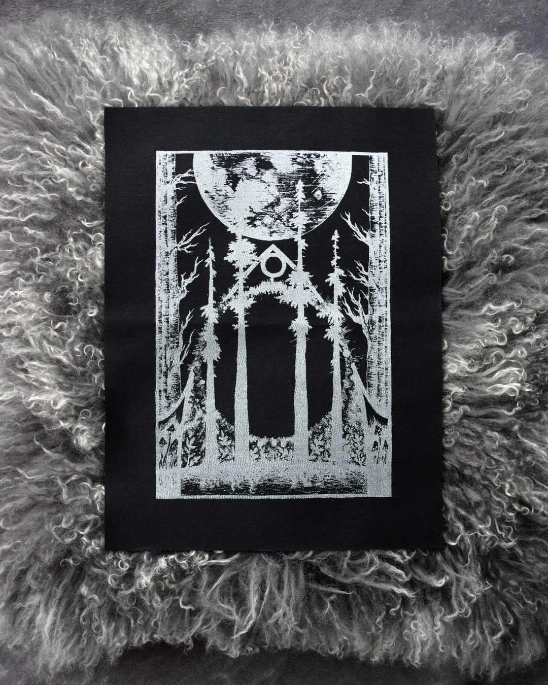 WOODLAND CATHEDRAL // Dark Art Gothic Back Patch - Etsy