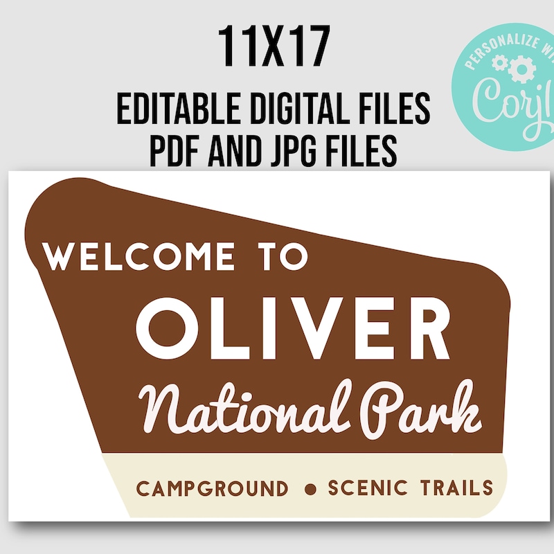 National Park Sign - Etsy