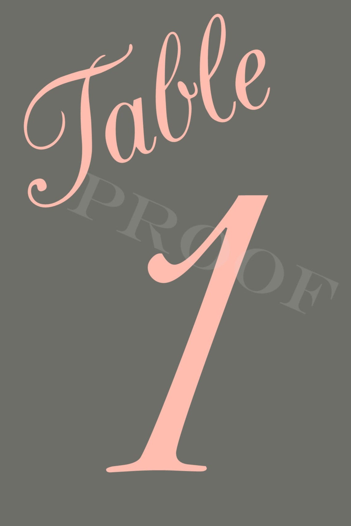 4x6 Table Numbers PRINTABLE INSTANT DOWNLOAD Set of 30 Peach | Etsy
