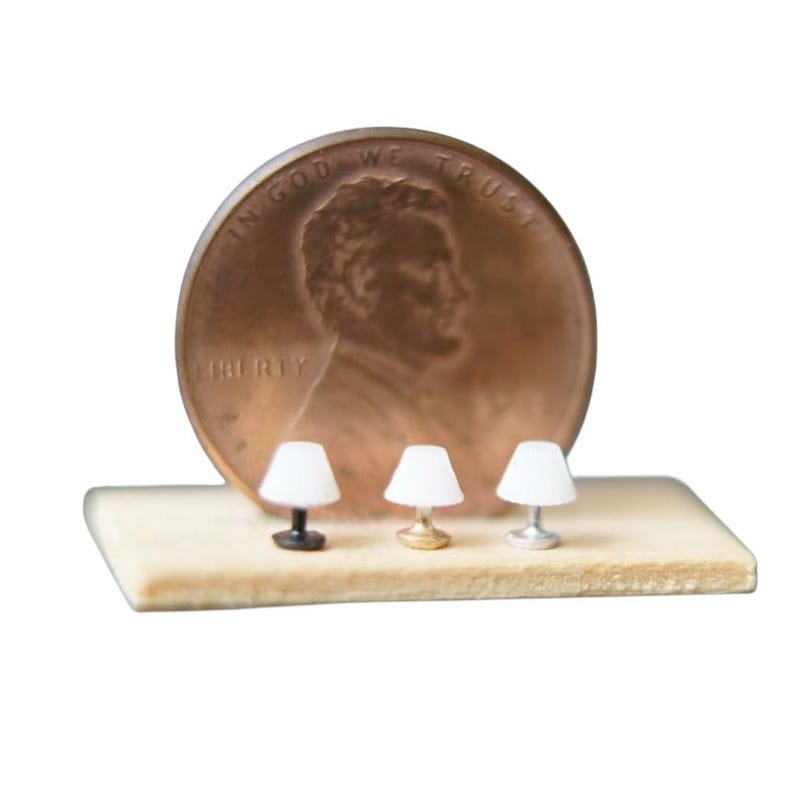 Mini Table Lamp Silver - Etsy