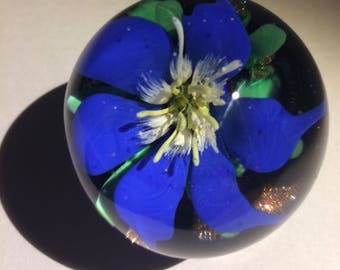 Blue Flower Marble | Etsy