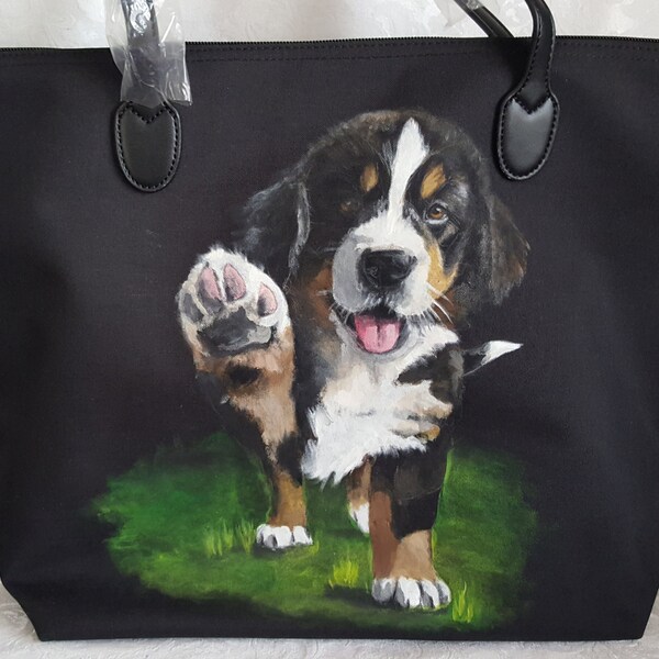 Painted Tote Bag - Etsy
