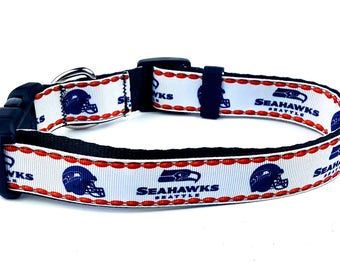 Seahawks dog collar | Etsy