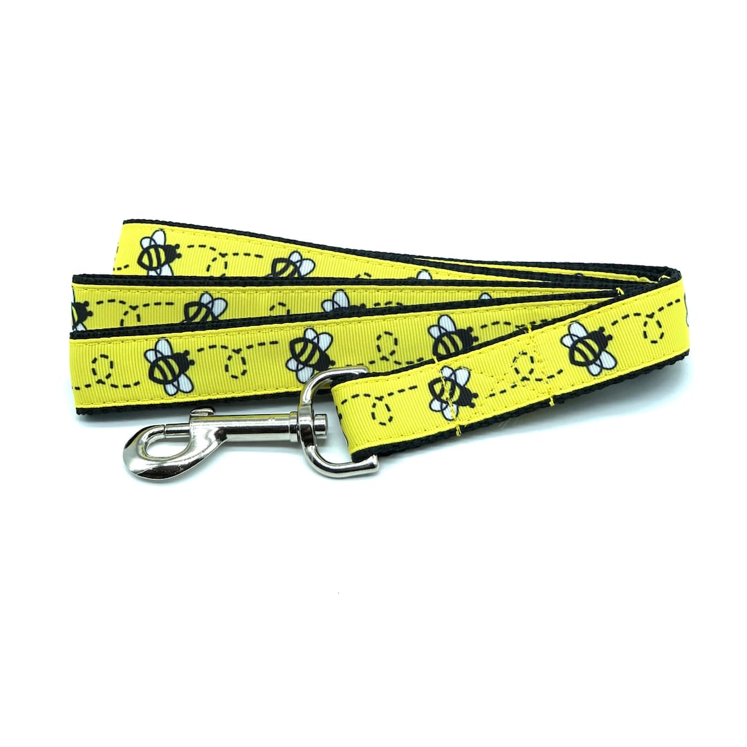 Buzzing Bee Yellow Dog Leash With Snap Hook for Walking and Training - Etsy