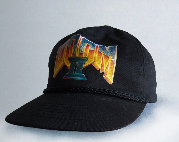Doom 2 Snapback Hat Hell on Earth Doom II Video Game Snap Back One Size ...