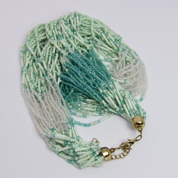 Multi Strand Seed Bead Necklace - Etsy