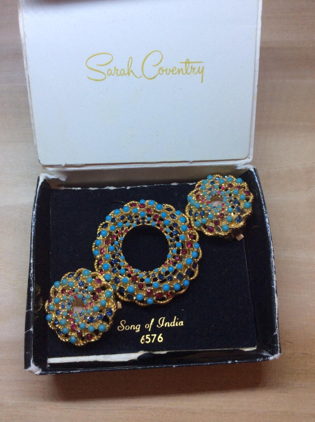 Sarah Coventry Set " Song of India" Vintage Jewelry Set - Etsy