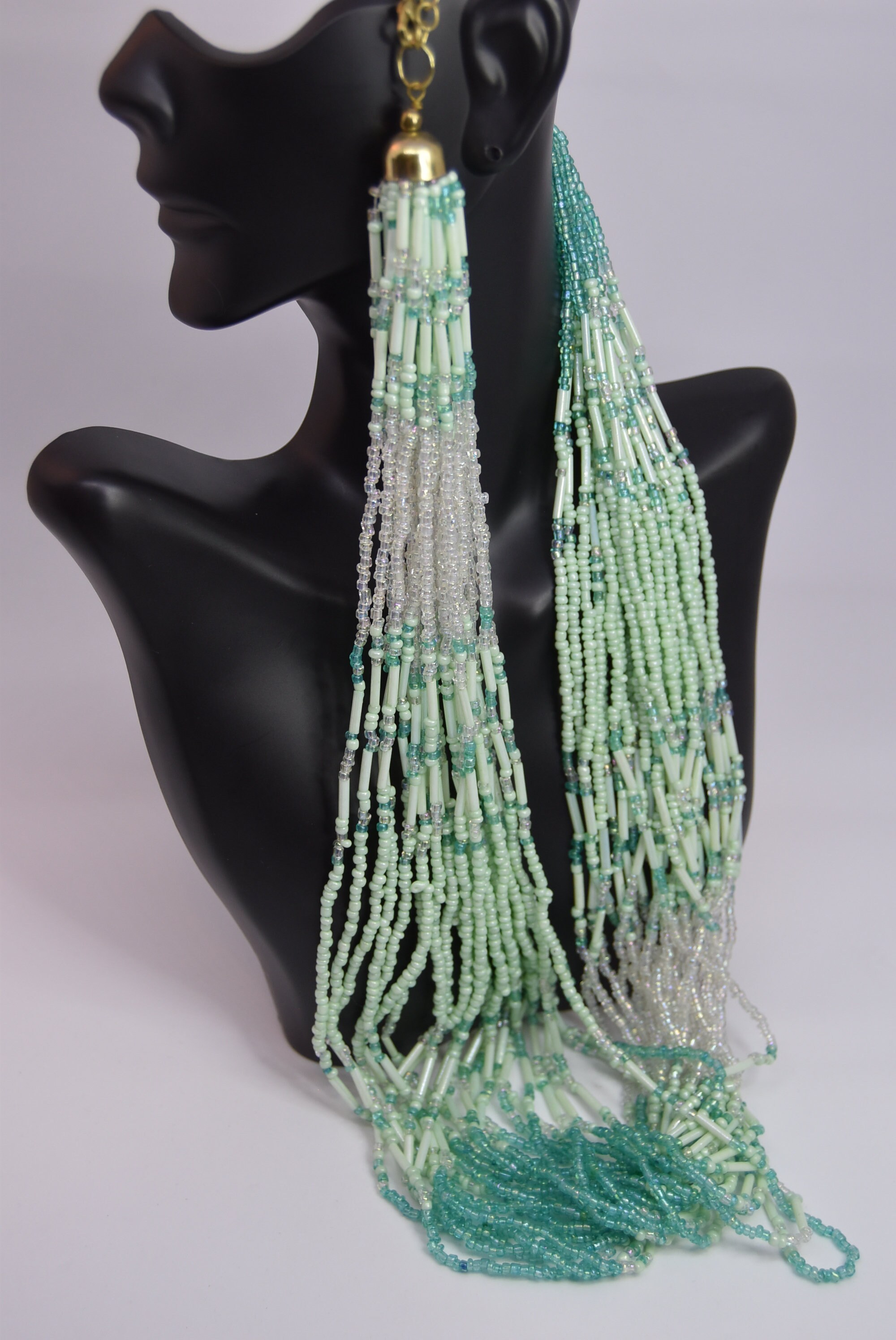 Multi Strand Seed Bead Necklace Multi color Necklace - Etsy