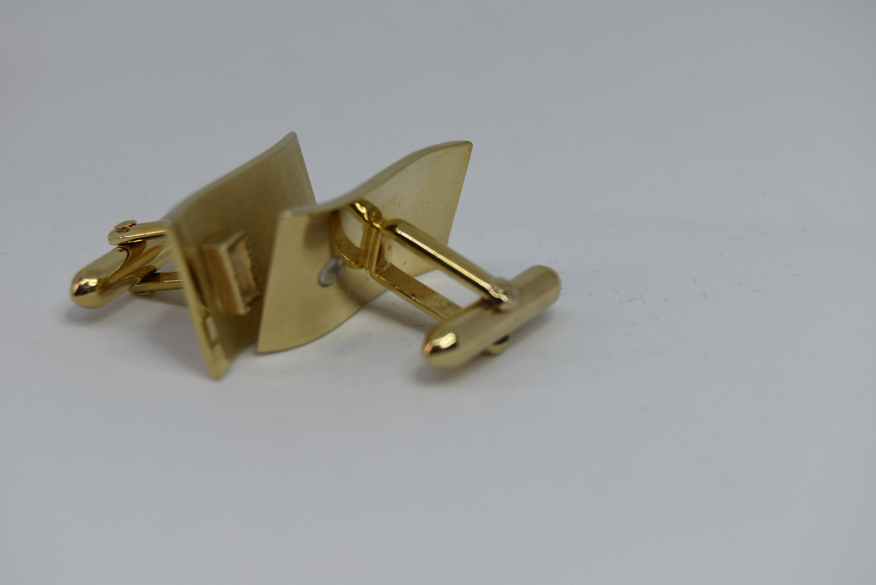 Vintage Swank Rectangle Cufflinks Gold Tone With Black Onyx - Etsy