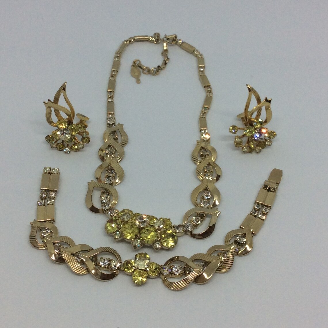 Sarah Coventry Rhinestone Set Parure Jewelry Choker Vintage - Etsy