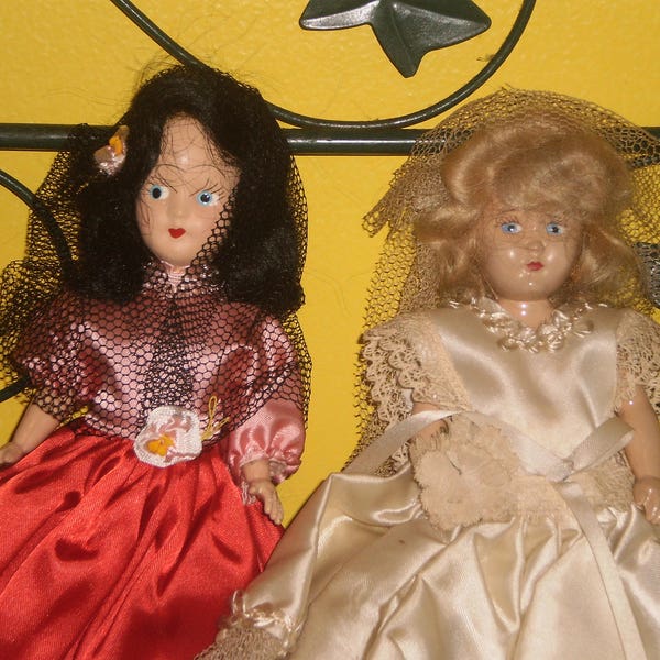 1950s Plastic Bride Doll Etsy