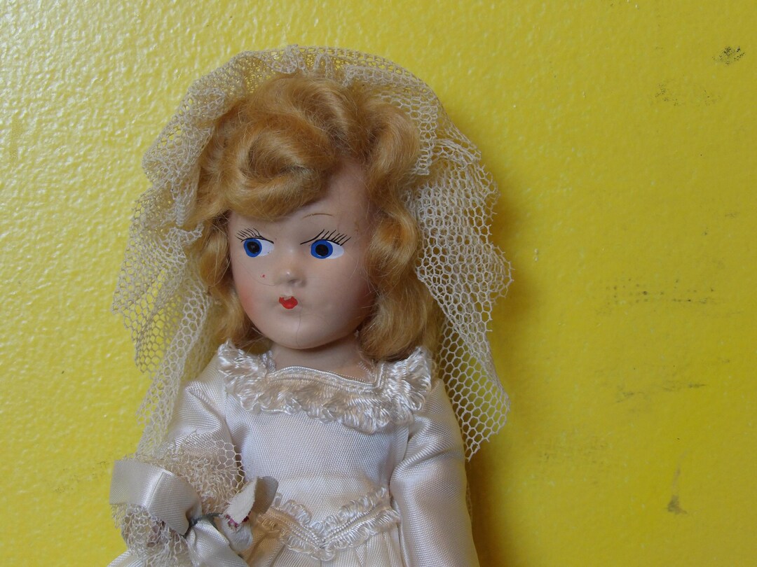 Vintage Bride Doll - Etsy