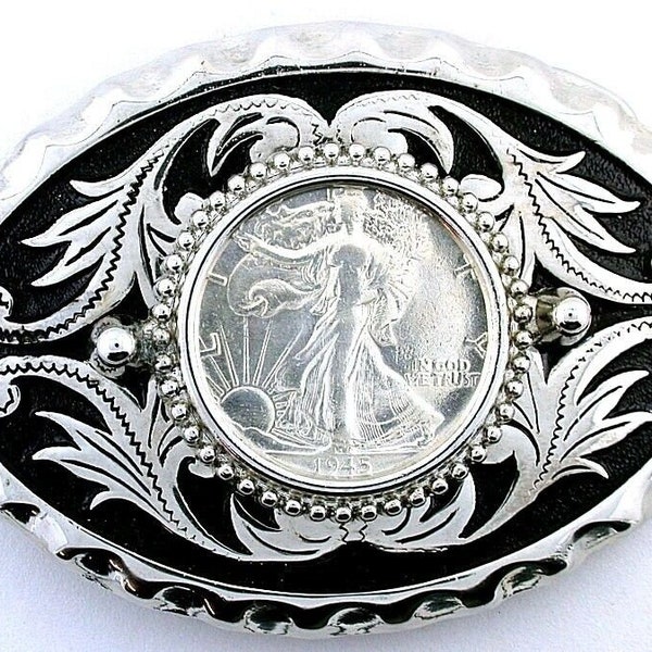 Silver Dollar Belt Buckle - Etsy