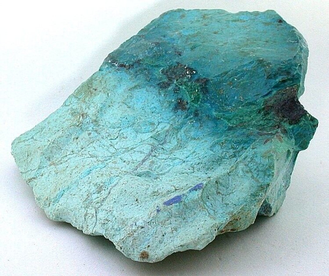 395 Gram 14 Ounce Sonoran Bicolor Turquoise in Quartz Cab Rough EBS8348 ...