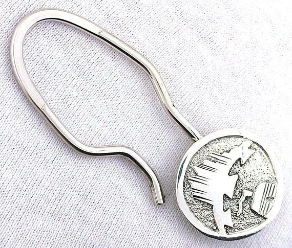 Native American Symbol Navajo Sterling Silver Round K… - Gem