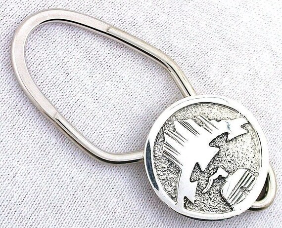Native American Symbol Navajo Sterling Silver Round K… - Gem