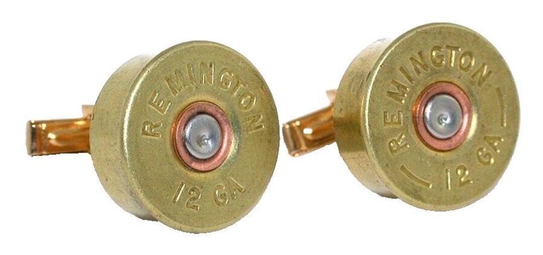 Cufflink 12 Gauge Brass Gold Color Shotgun Shell Pair EBS9449/102624 - Etsy