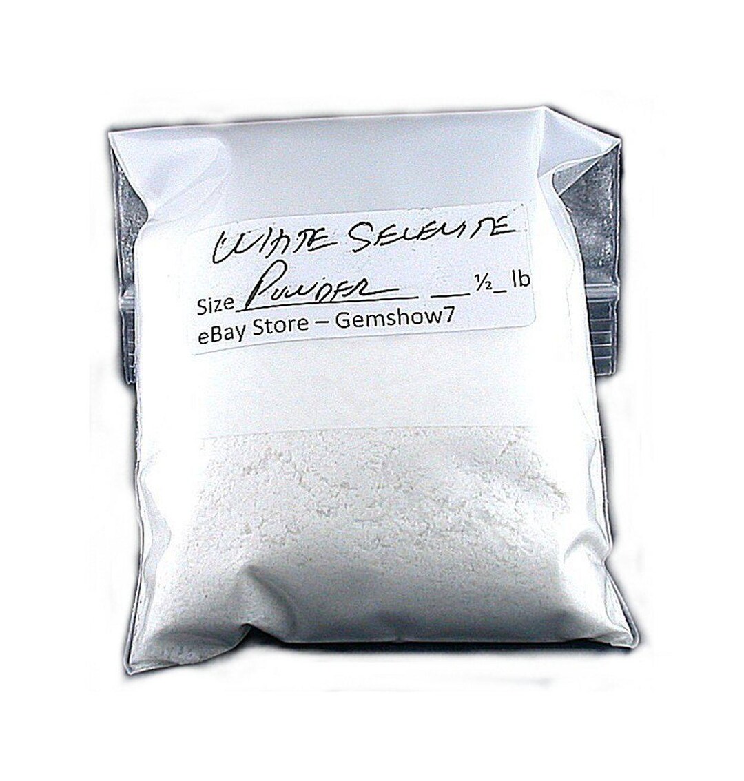 1/2 Pound White Selenite Satin Spar Inlay Powder 2mm & Less - Etsy