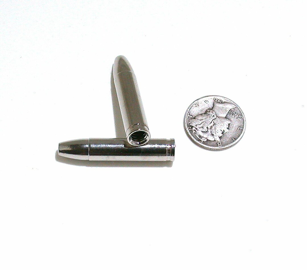 Two 1 1/4 Inch Silver Color Bullet Bolo Tips Cf494/13123 - Etsy