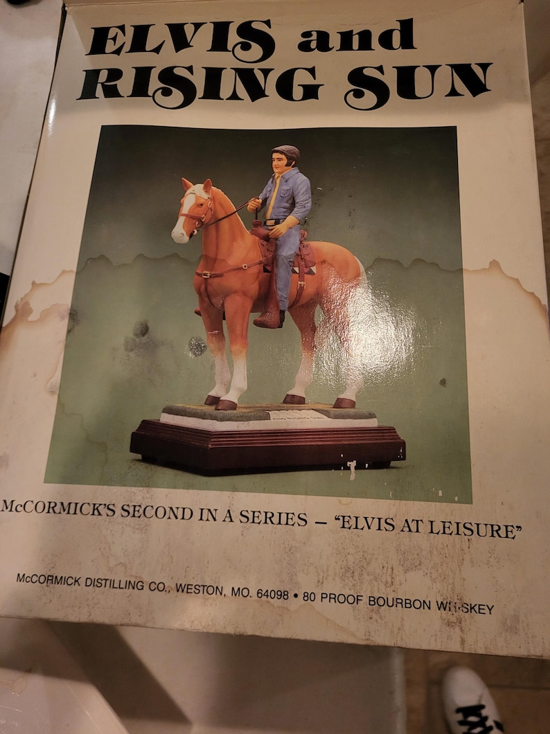 Elvis and Rising Sun Decanter in Box FREE SHIP - Etsy