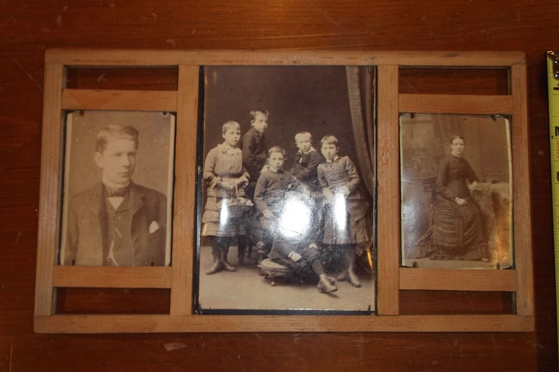 Vintage Collection of 23 Photos - Framed in Handmade Wood Frames - Etsy