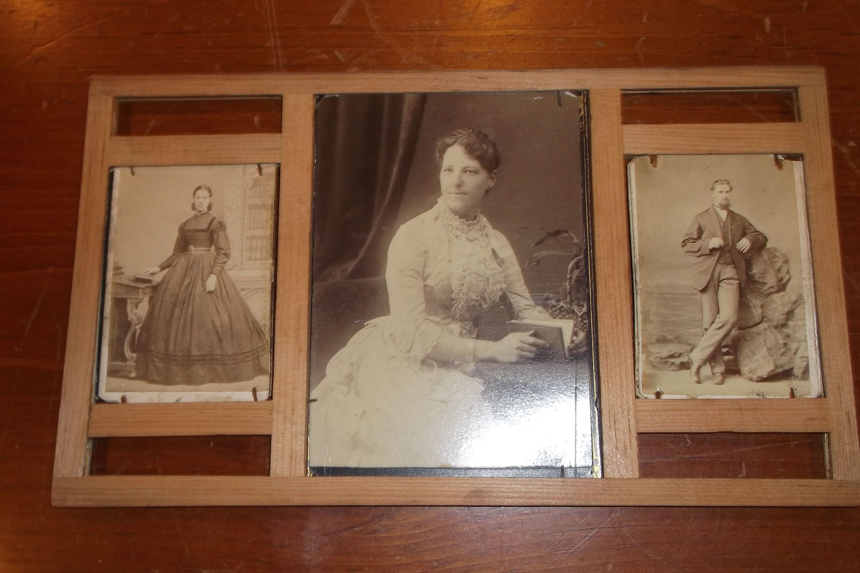 Vintage Collection of 23 Photos - Framed in Handmade Wood Frames - Etsy