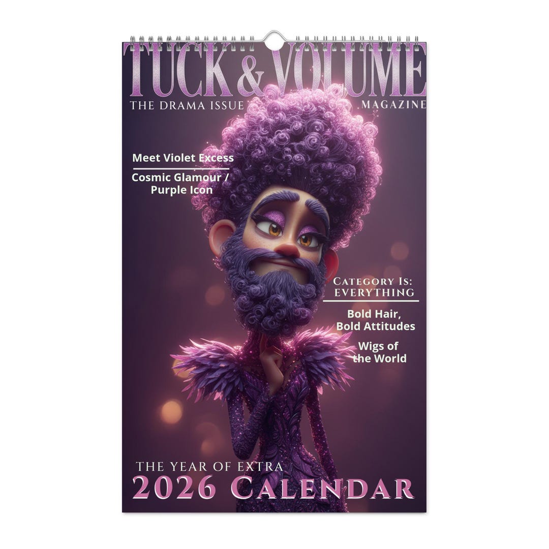 Tuck & Volume - Drag Magazine 2026 Wall Calendar 11" X 17" - Etsy