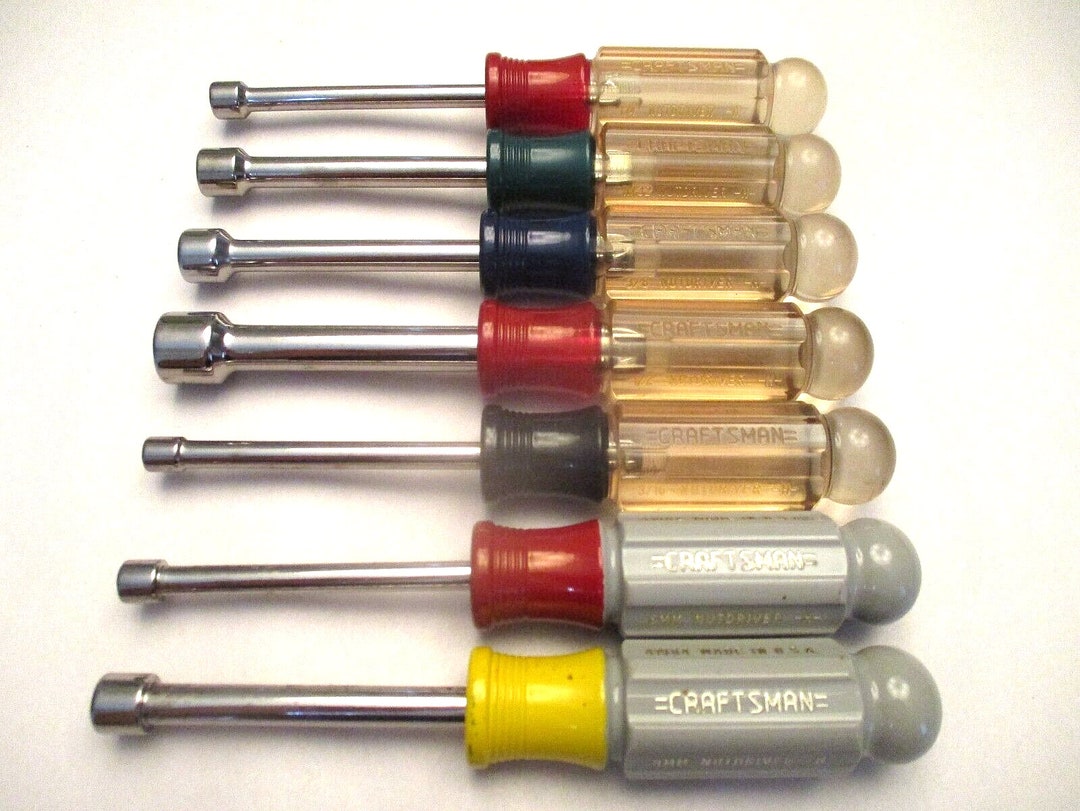 Set of 7 Vintage CRAFTSMAN Metric + SAE Nut Drivers - Etsy