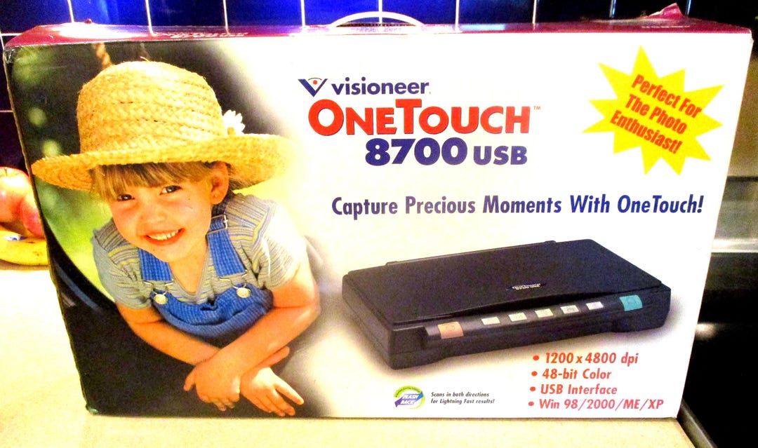 Visioneer Onetouch 8700USB Scanner: New Old Stock, Original Box - Etsy