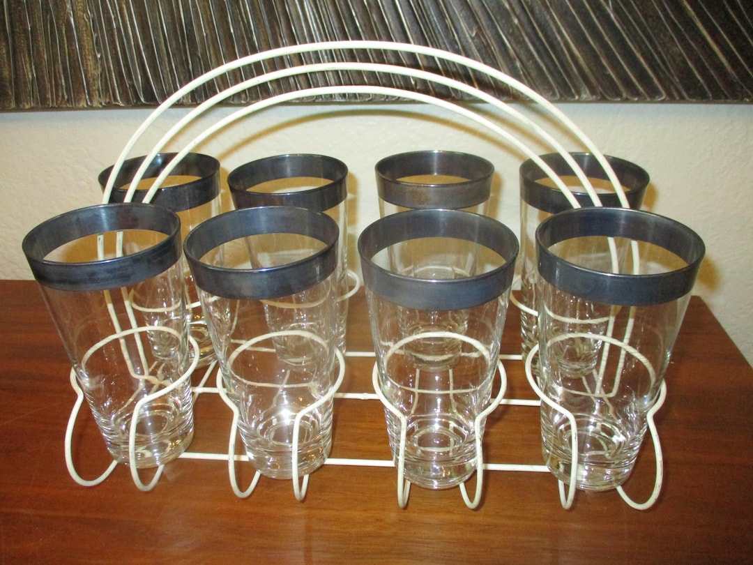 Vintage Dorothy Thorpe Sterling Silver Rimmed Glasses With Art Deco ...