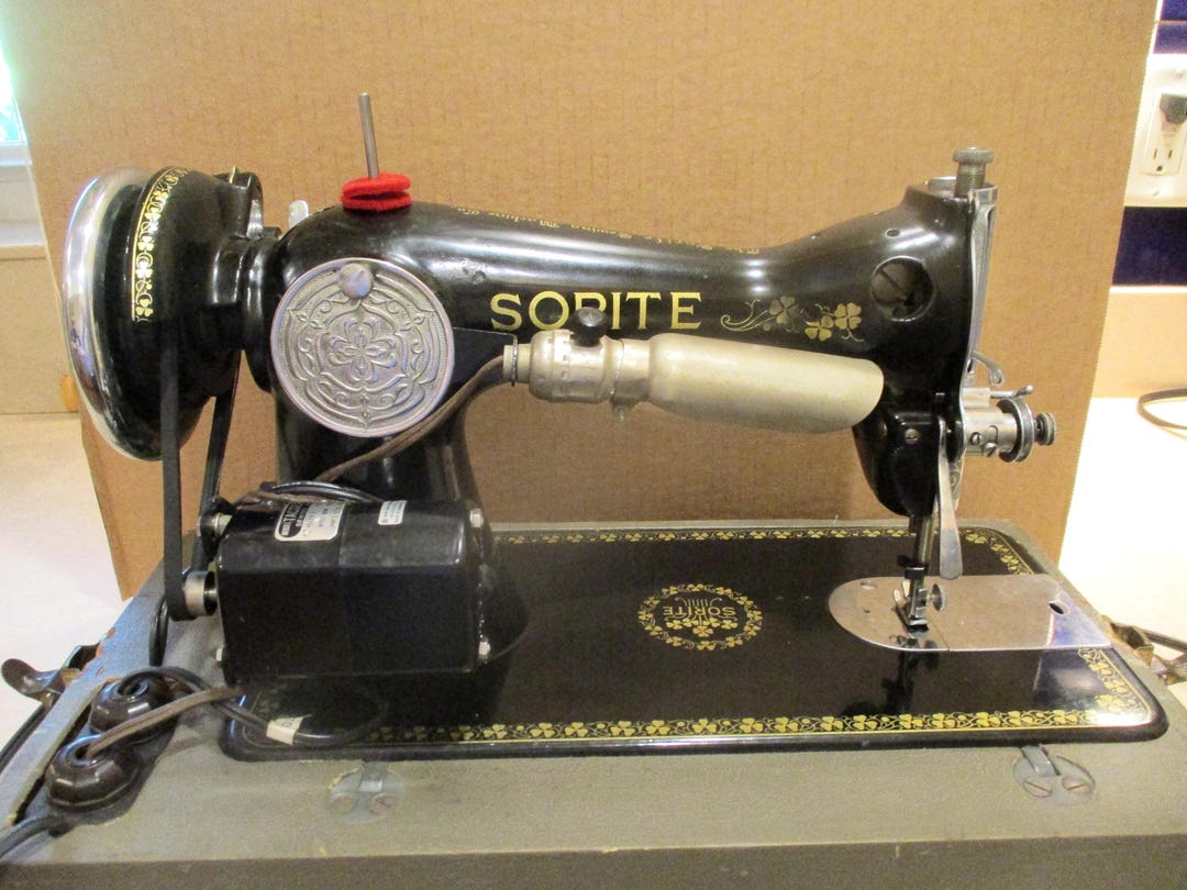 Post World War 2 SORITE SEWING MACHINE Rare Japanese Parts Cease and ...
