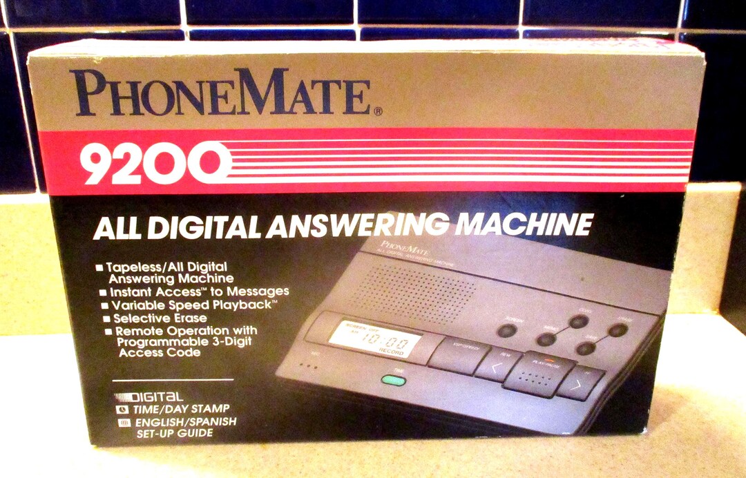 1993 PHONEMATE 9200 ANSWERING MACHINE New Old Stock Never Taken Out Box Digital - Etsy