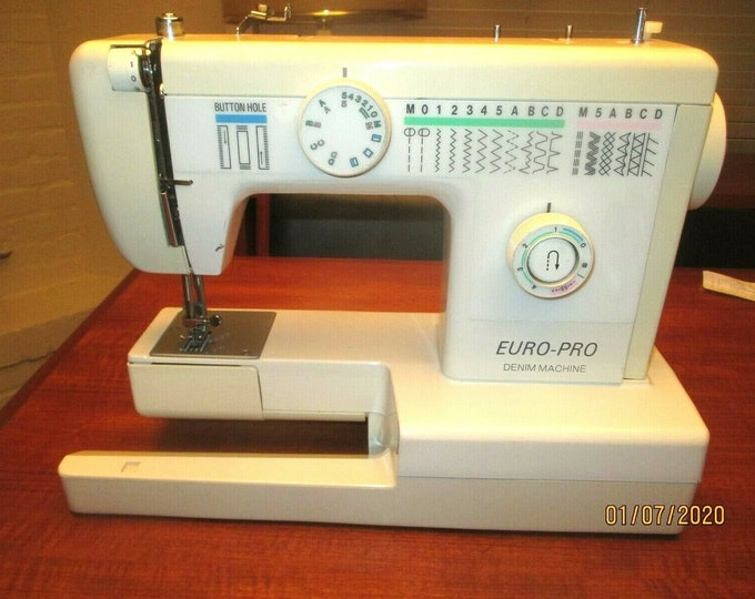 Euro Pro 1260DX SEWING MACHINE Model 1260DX Heavy Duty Denim Jeans ...