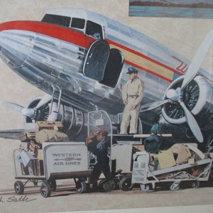 Vintage LOCKHEED POSTER transportation That Changed the World Prop Jets ...